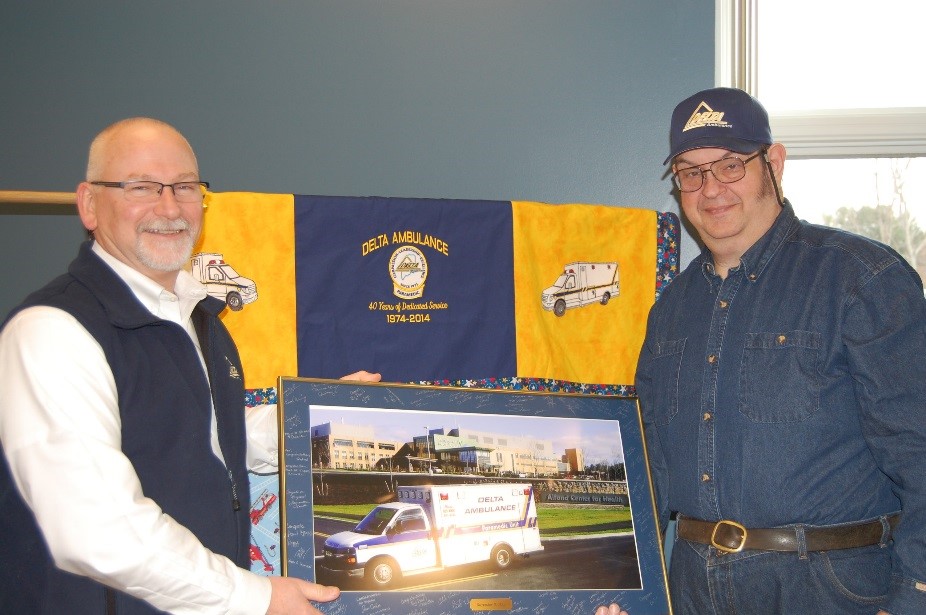 Delta Recognizes Paul Mathieu for 40 Years of Service - Delta Ambulance